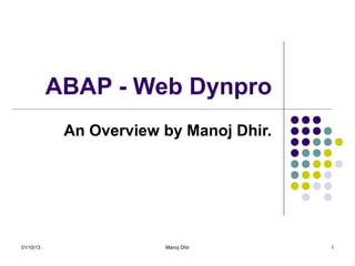 Abap web dynpro | PPT