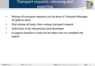 Abap course chapter 1 introduction and first program | PPTX