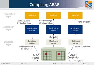 Abap course chapter 1 introduction and first program | PPTX | Programming Languages | Computing