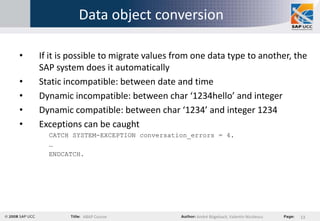 Abap course chapter 3 basic concepts | PPT