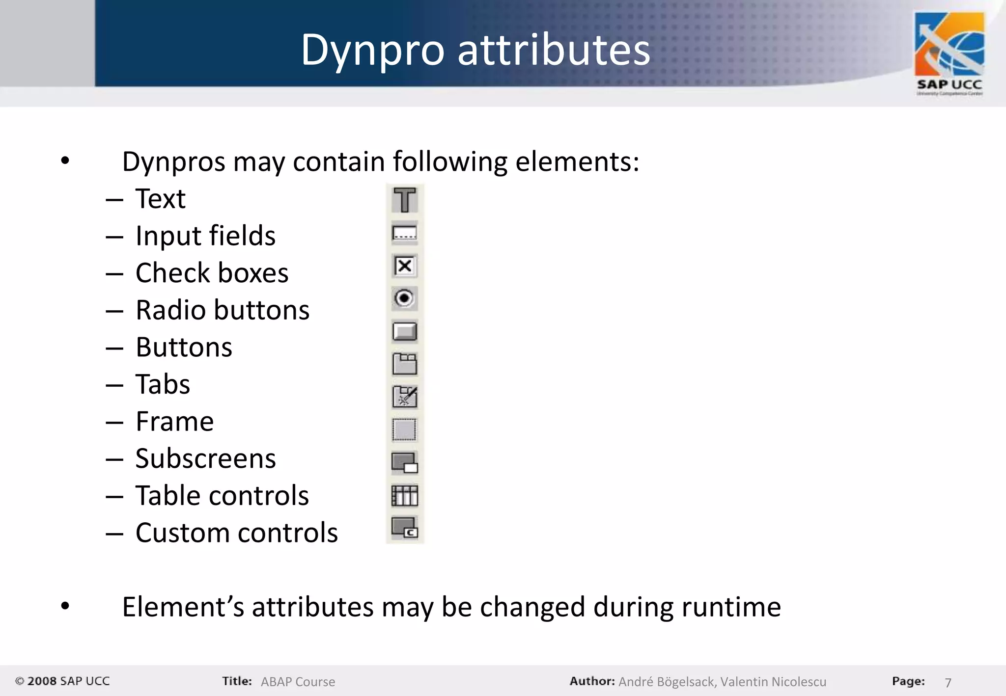 Abap course chapter 5 dynamic programs | PPTX