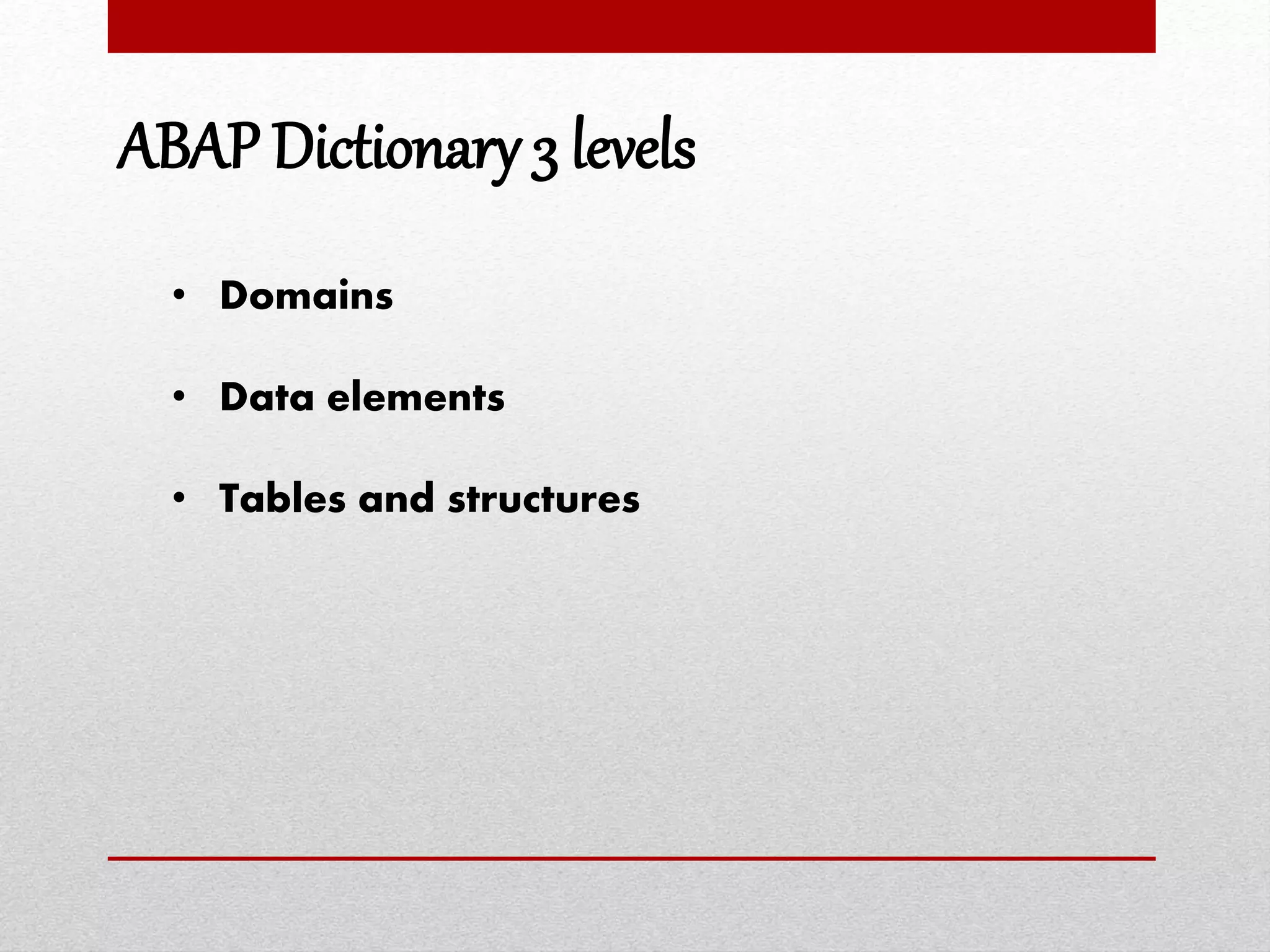 Abap Data Dictionary Pptx Databases Computer Software And 8260