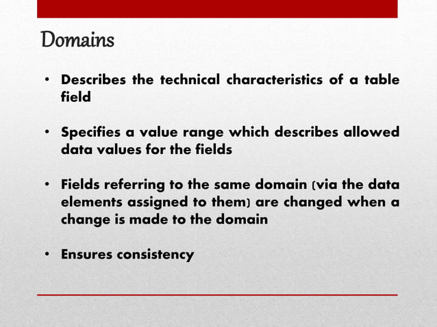Abap Data Dictionary Pptx Databases Computer Software And Applications