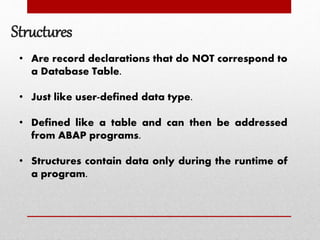 Abap data dictionary | PPTX | Databases | Computer Software and Applications