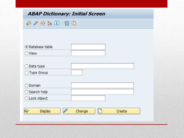 Abap data dictionary | PPTX | Databases | Computer Software and Applications
