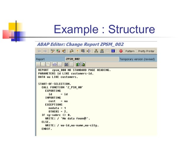 Abap Function Module Help