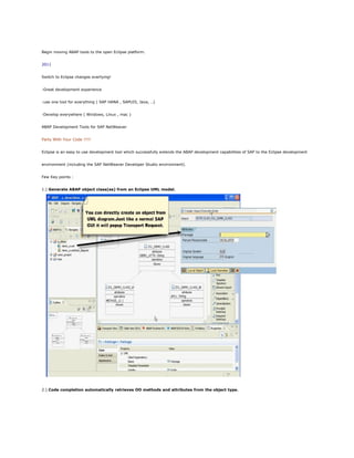 Abap in eclipse | DOC | Programming Languages | Computing
