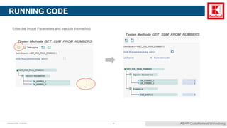 ABAPCodeRetreat 23.7.2016 - Abap in Eclipse | PPT