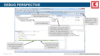 ABAPCodeRetreat 23.7.2016 - Abap in Eclipse | PPT