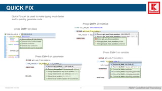 ABAPCodeRetreat 23.7.2016 - Abap in Eclipse | PPT