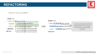 ABAPCodeRetreat 23.7.2016 - Abap in Eclipse | PPT