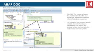 ABAPCodeRetreat 23.7.2016 - Abap in Eclipse | PPT