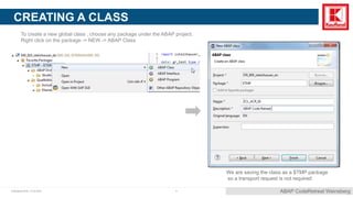 ABAPCodeRetreat 23.7.2016 - Abap in Eclipse | PPT