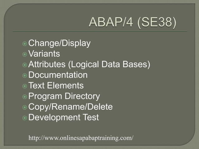Abap ppt2 | PPT