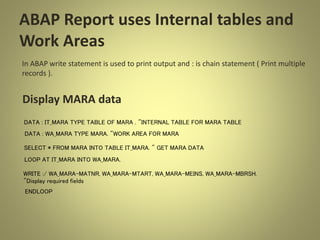 Abap report | PPTX