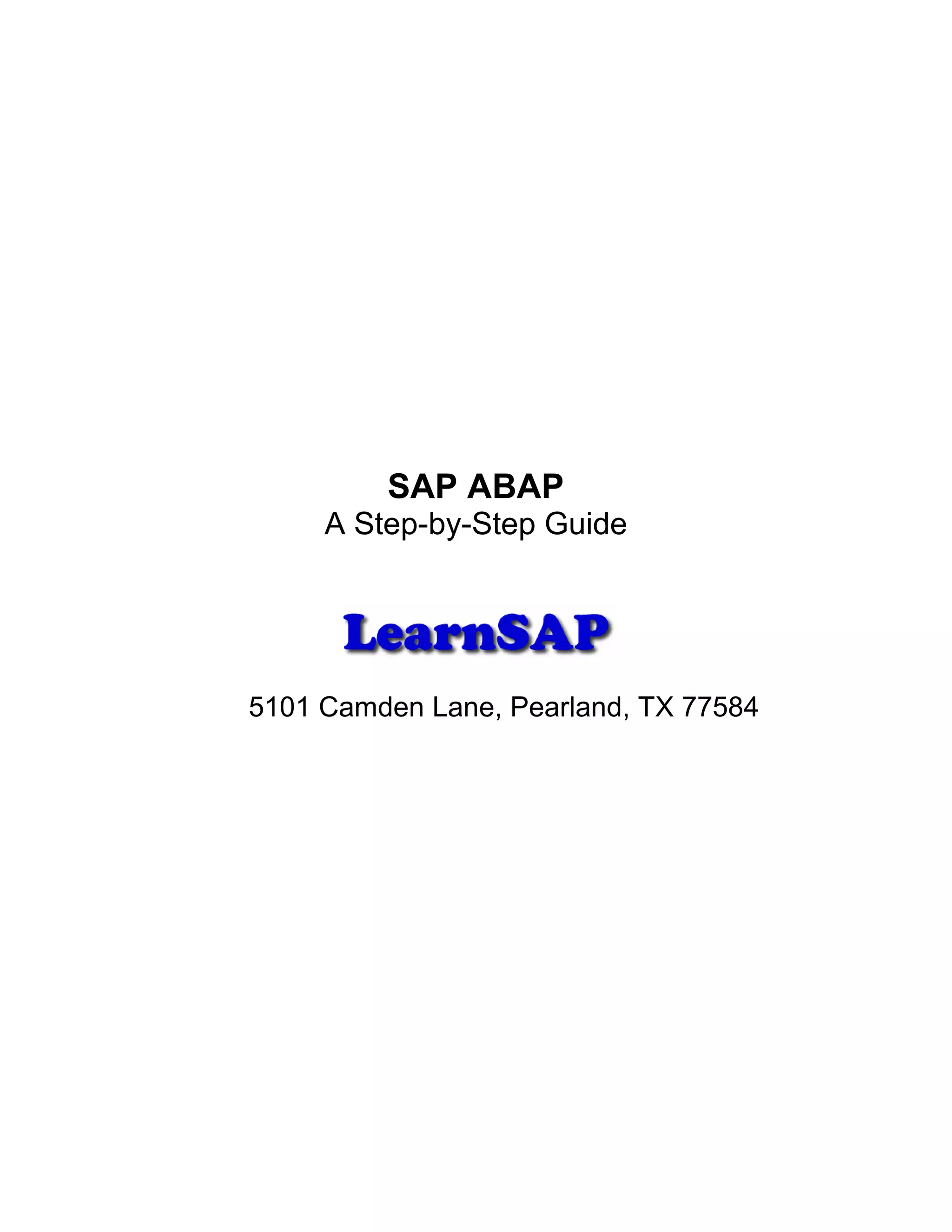 Abap sample code | PDF
