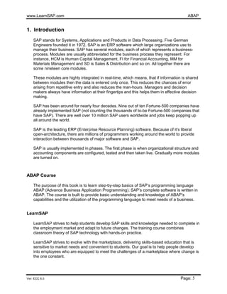 Abap sample code | PDF