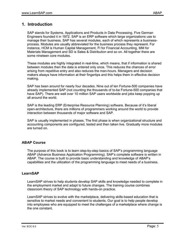 Abap sample code | PDF