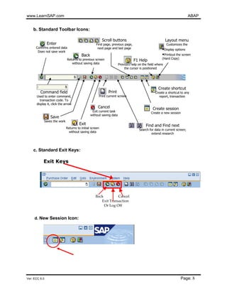 Abap training material | PDF