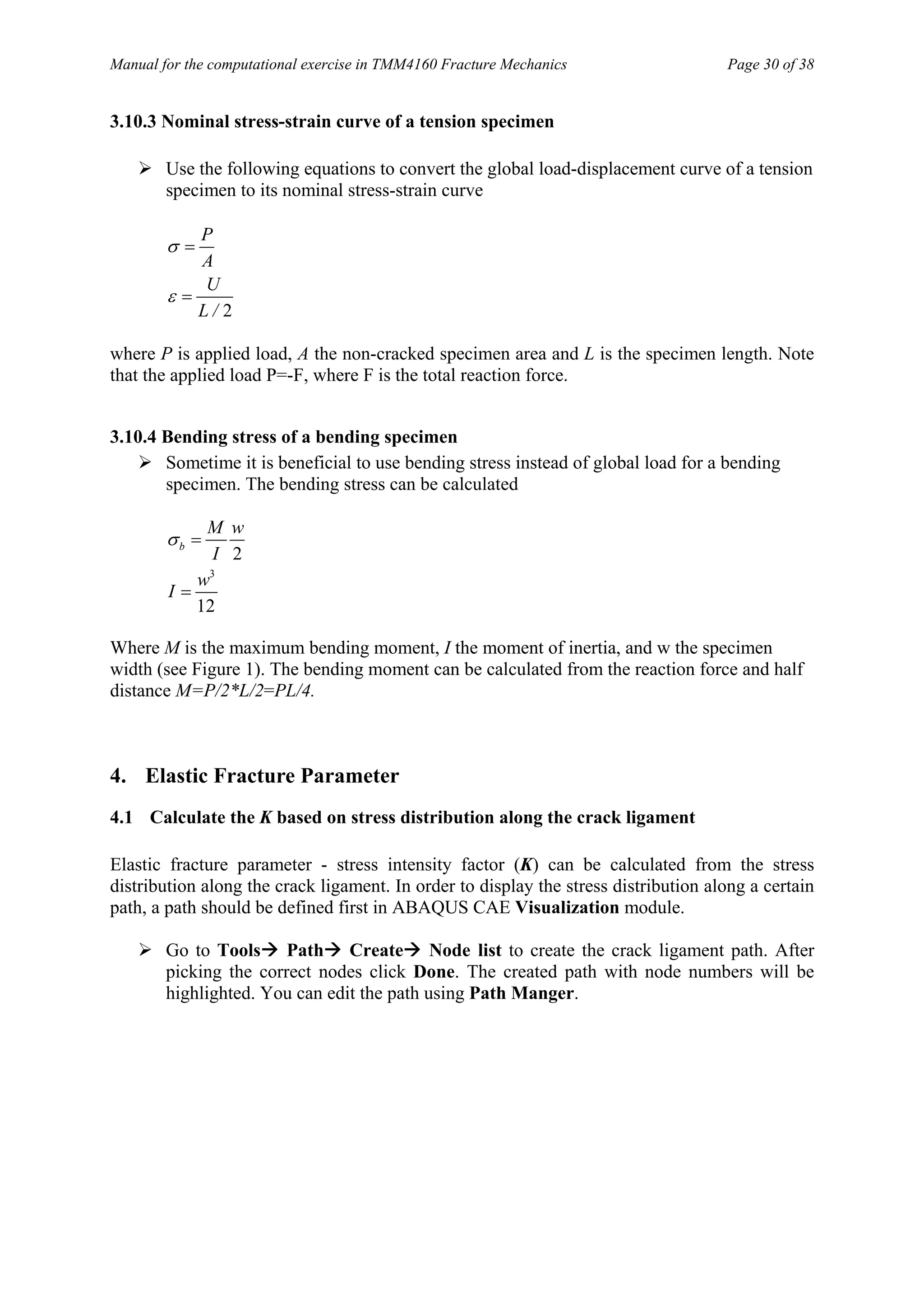 Abaqusfracture mechanics | PDF