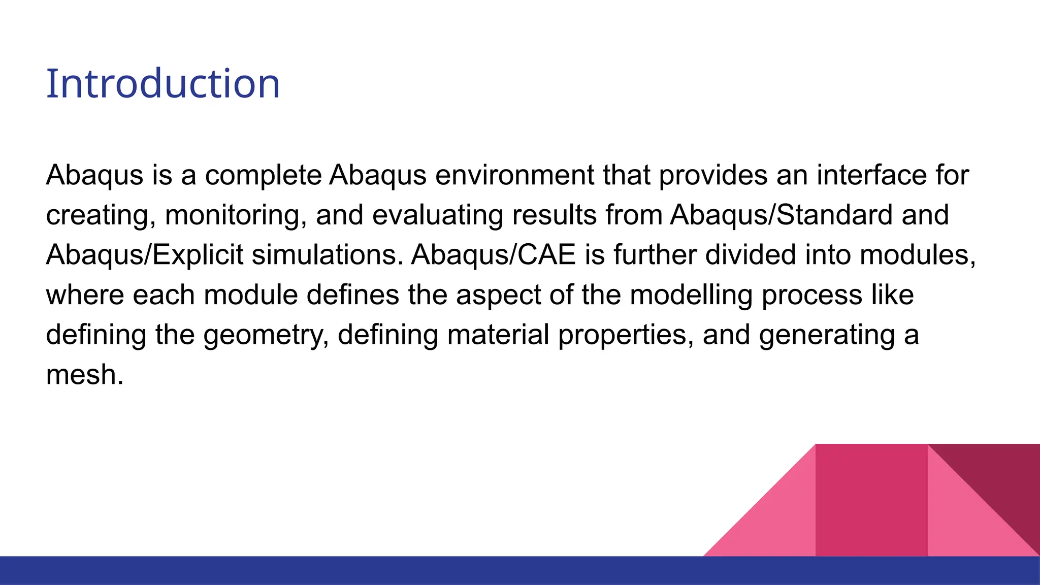 ABAQUS Software – Finite Element Analysis.pptx