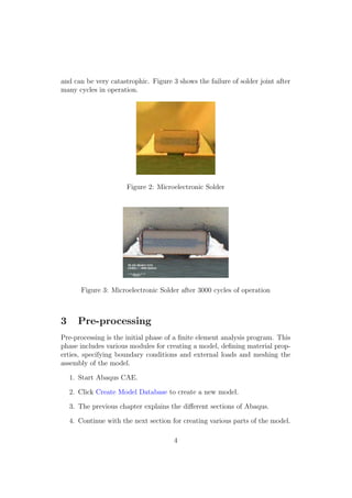 Abaqus tutorial -_3_d_solder | PDF