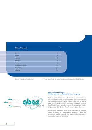 Abas erp for production companies | PDF