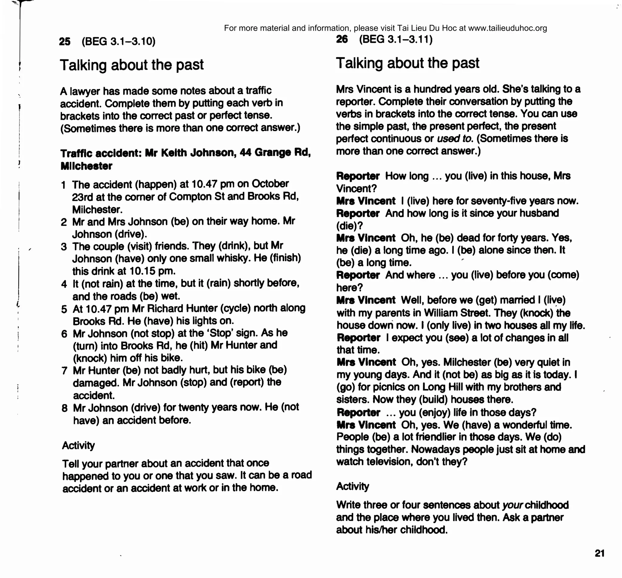 A basic english grammar exercises | PDF