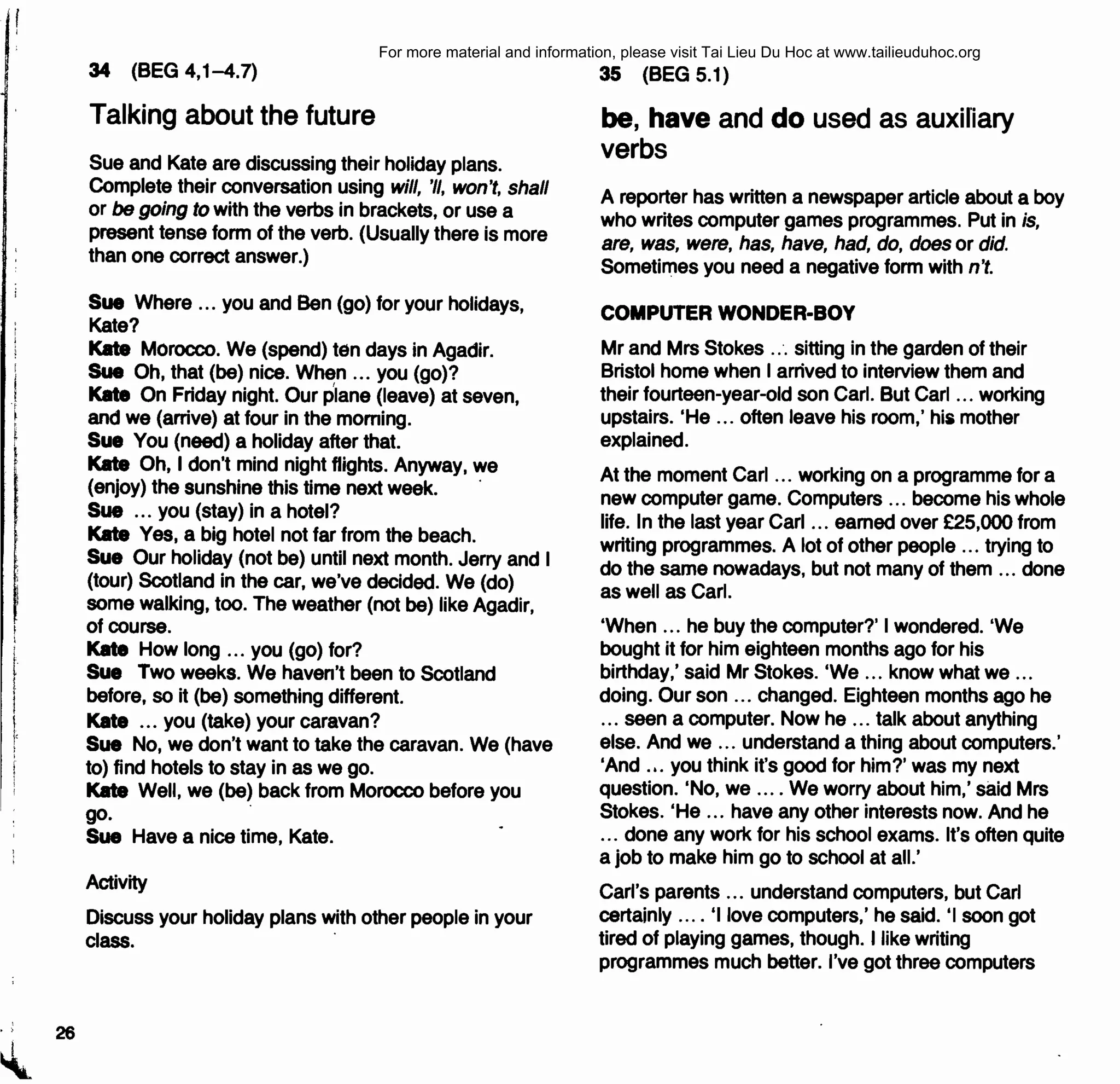 A basic english grammar exercises | PPT