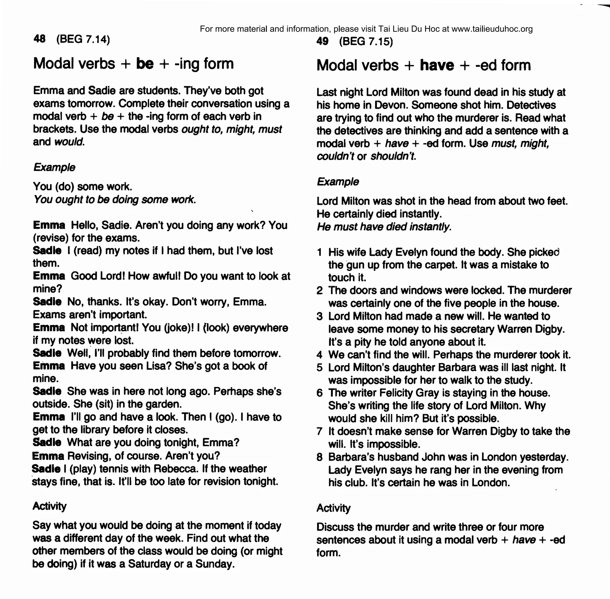 A basic english grammar exercises | PDF