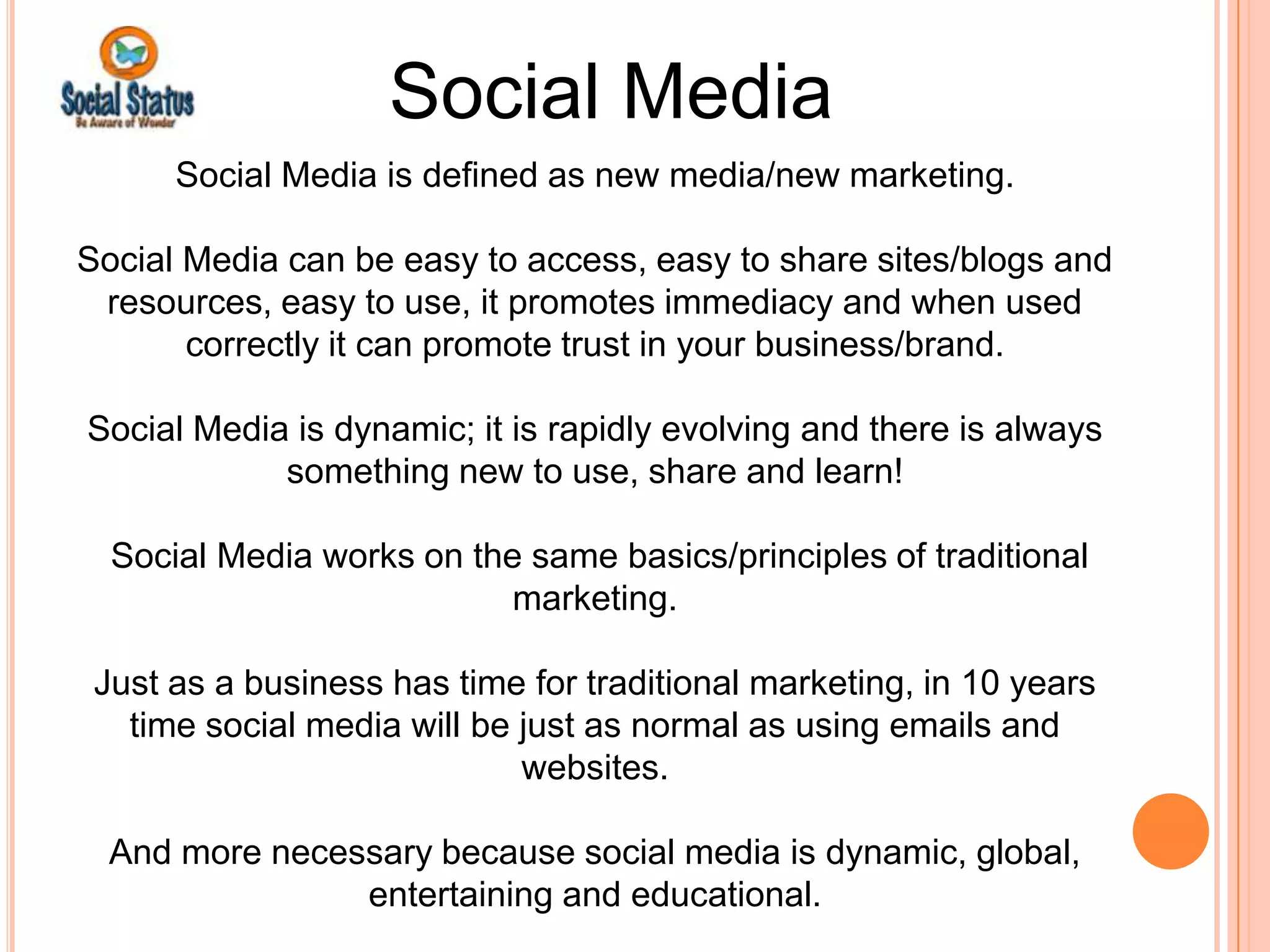 Another Basic Introduction to Social Media | PPTX