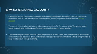 A Basic Guide to the Different Types of Bank Accounts | PPTX