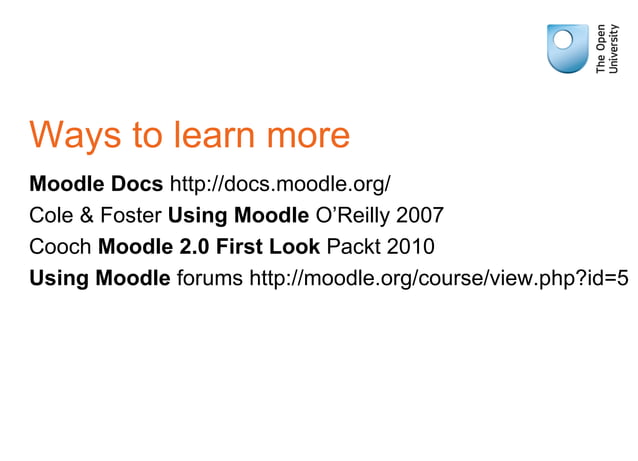 A basic introduction to the Moodle architecture | PPT