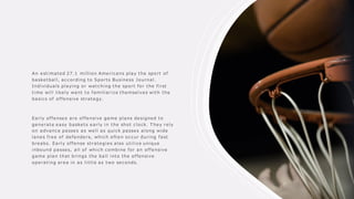A Basic Introduction to Offensive Strategy in Basketball | PDF