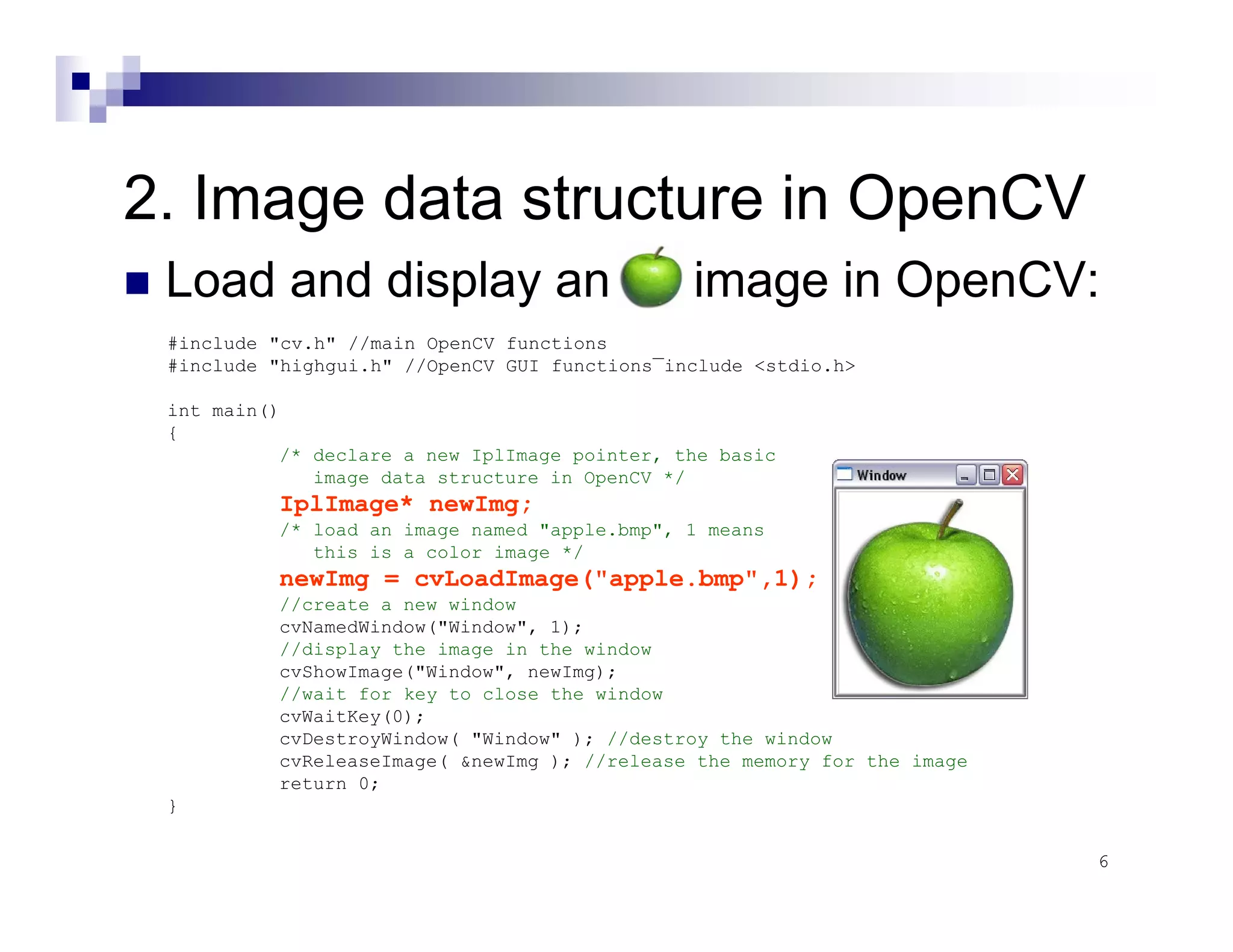 A basic introduction to open cv for image processing | PDF