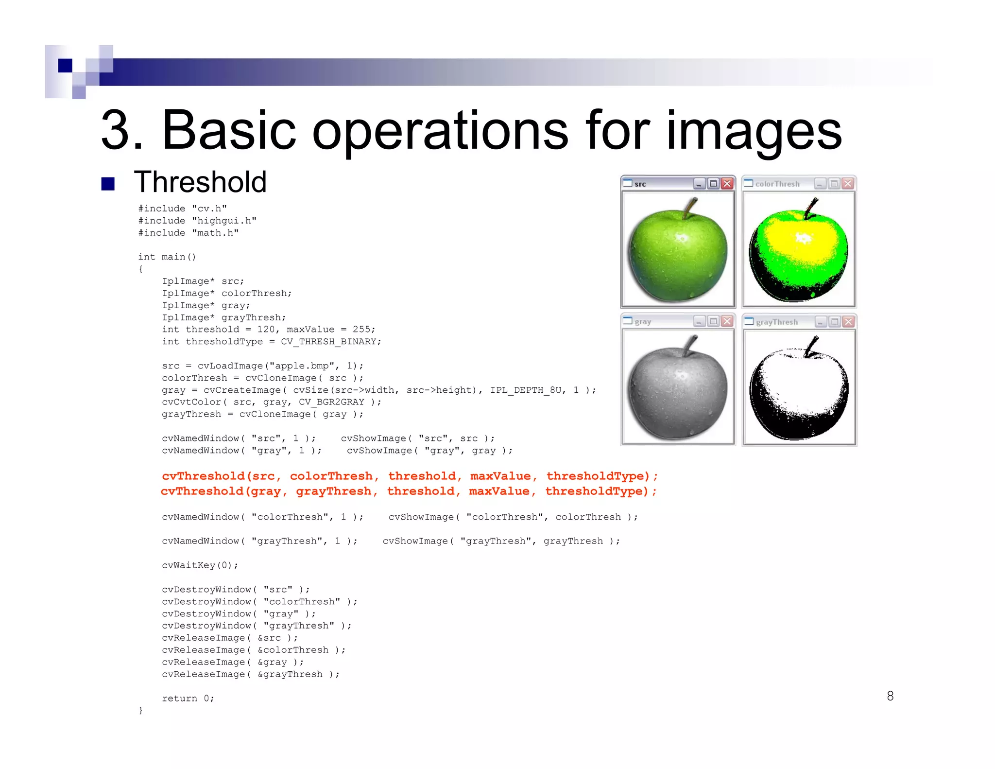 A basic introduction to open cv for image processing | PDF