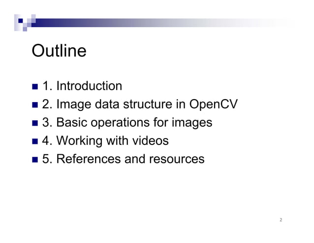 A basic introduction to open cv for image processing | PDF