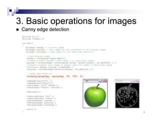 A basic introduction to open cv for image processing | PDF