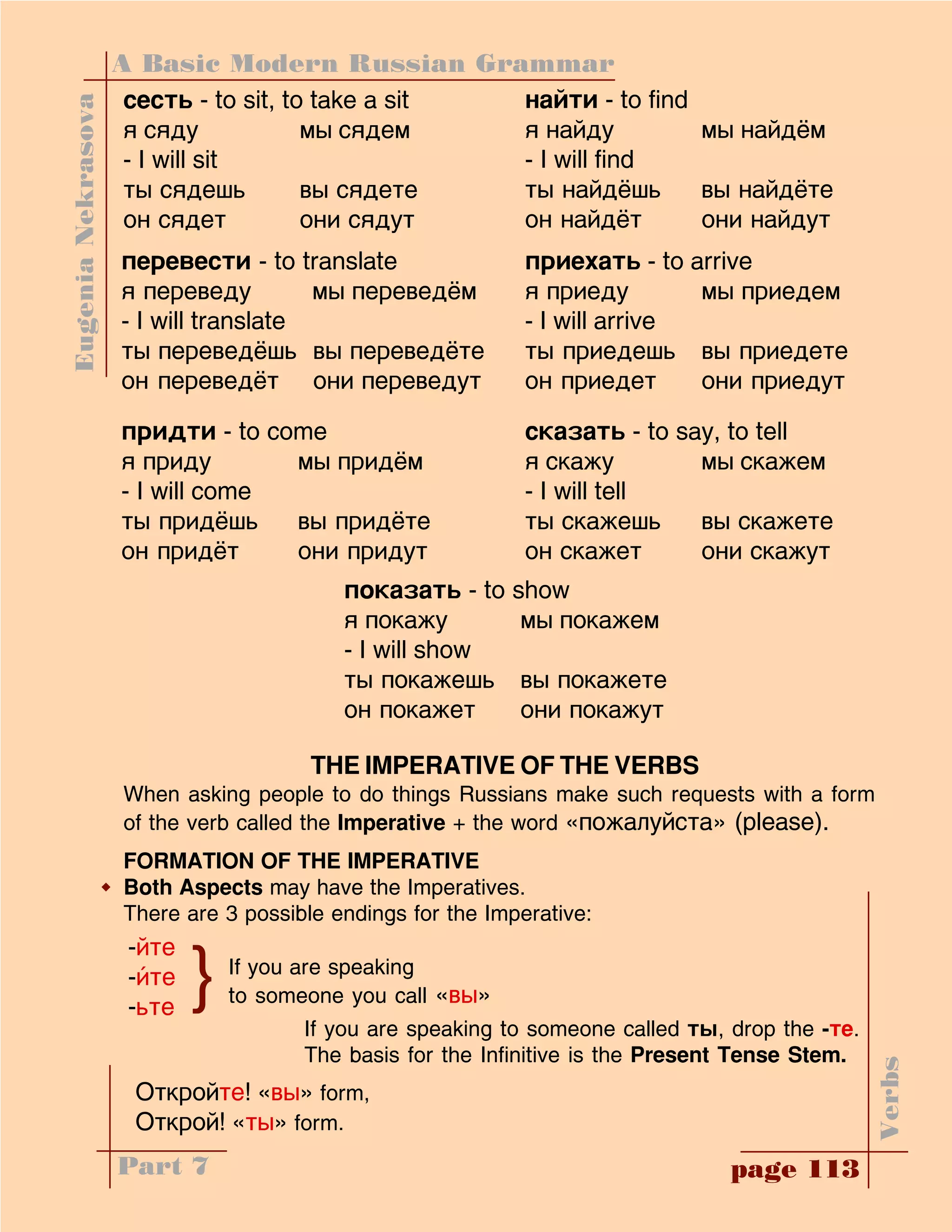A Basic Modern Russian Grammar | PDF