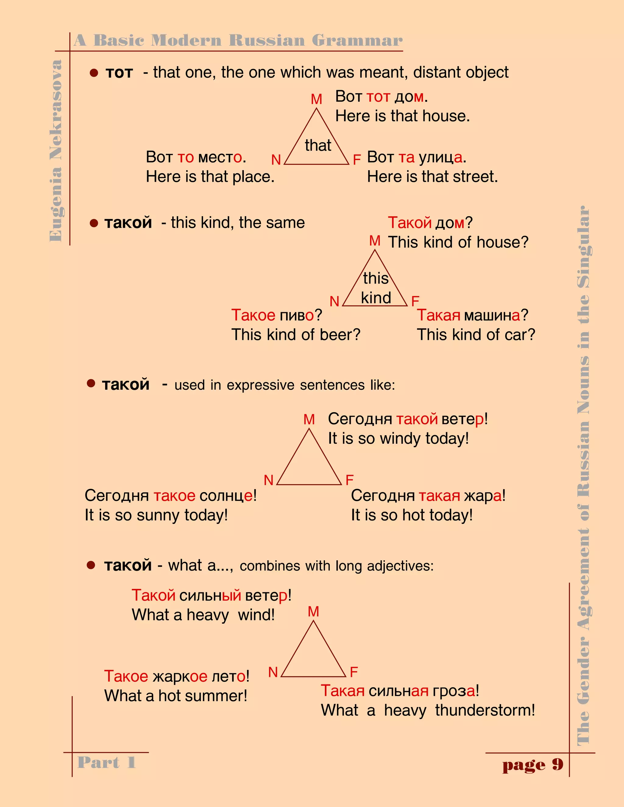 A Basic Modern Russian Grammar | PDF