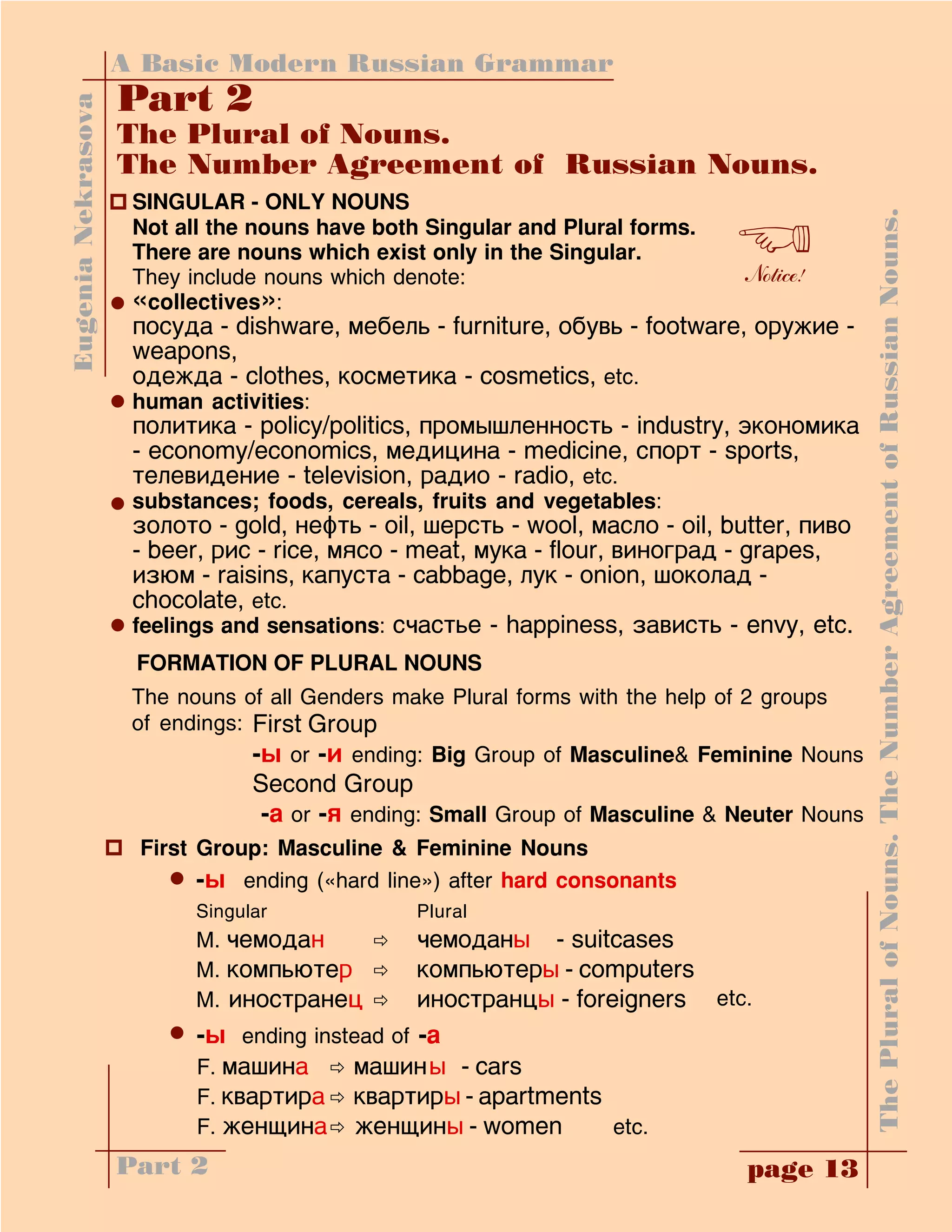 A Basic Modern Russian Grammar | PDF