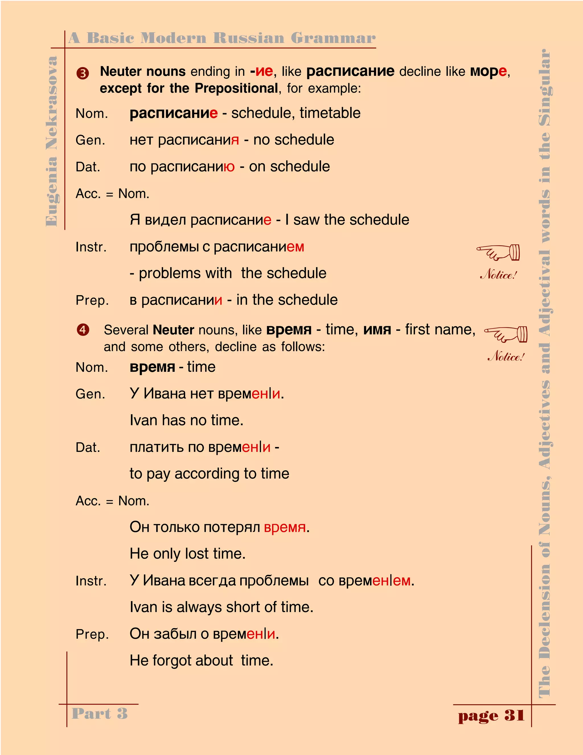 A Basic Modern Russian Grammar | PDF