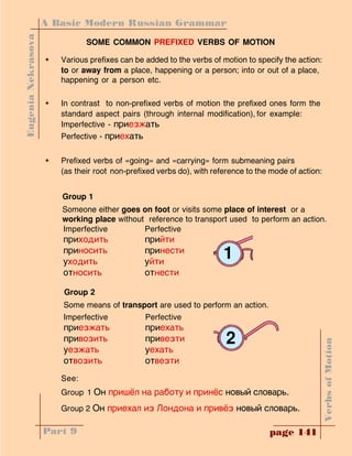 A Basic Modern Russian Grammar | PDF