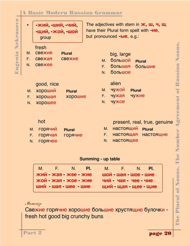 A Basic Modern Russian Grammar | PDF