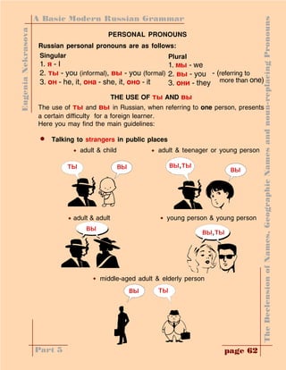 A Basic Modern Russian Grammar | PDF