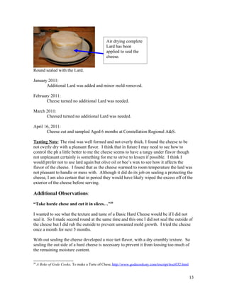 A basic monastic hard cheese | DOC