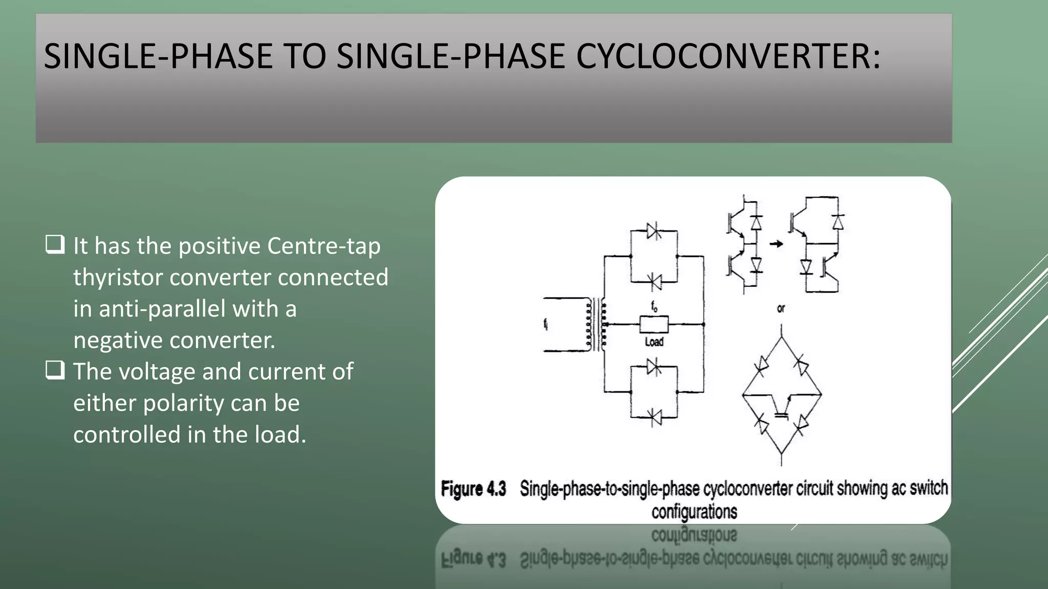 A basic presentation on cycloconverter | PPTX