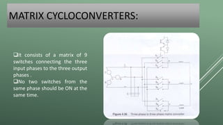A basic presentation on cycloconverter | PPTX