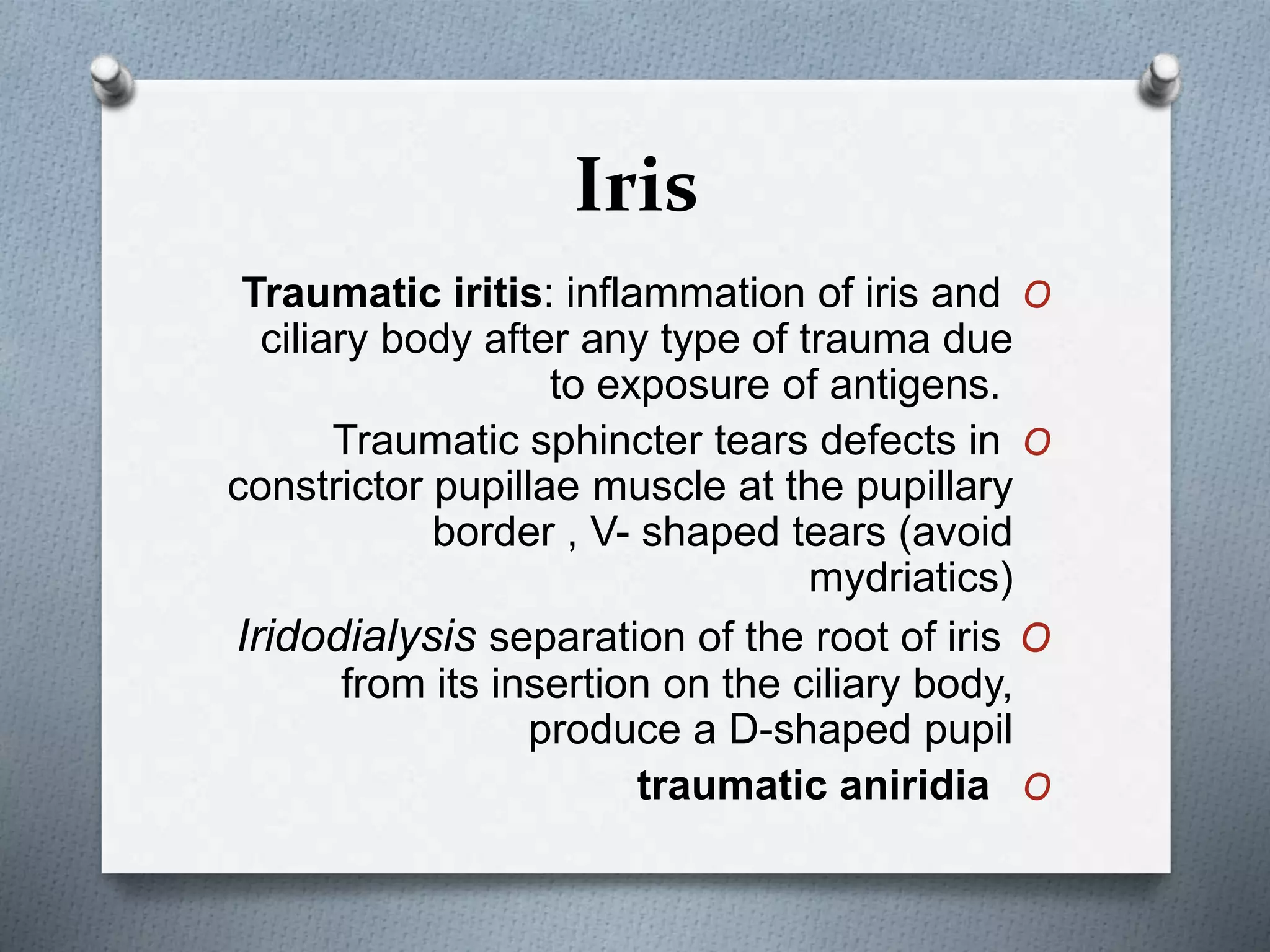 eye trauma approach and management | PPTX
