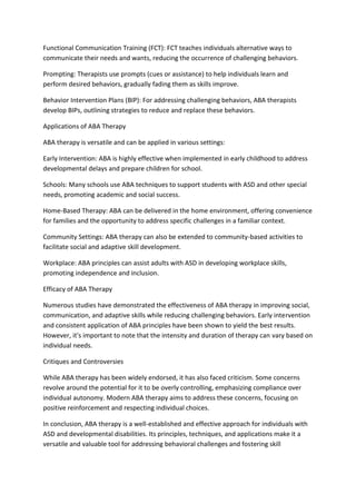 aba therapy | PDF